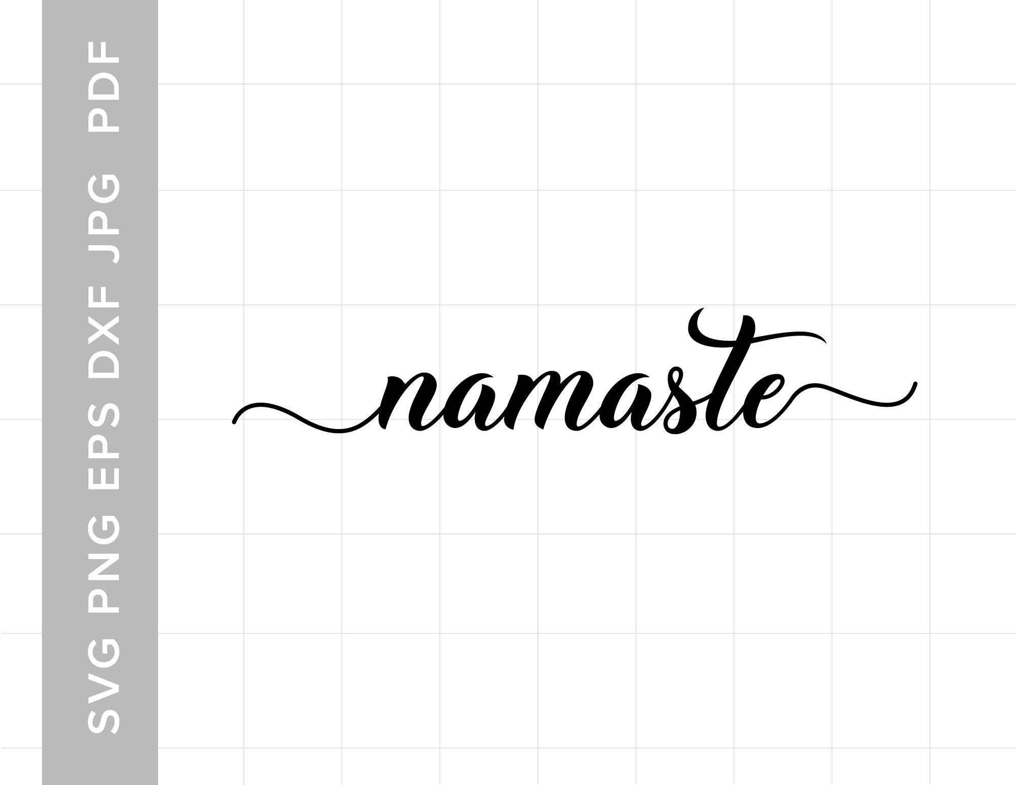 Namaste SVG Digital Download for Cricut and Silhouette | Etsy