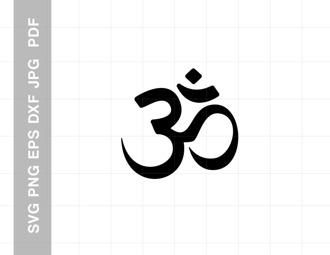 Om Svg Om Silhouette Omvector Om Clipart Instant Download Svg - Etsy