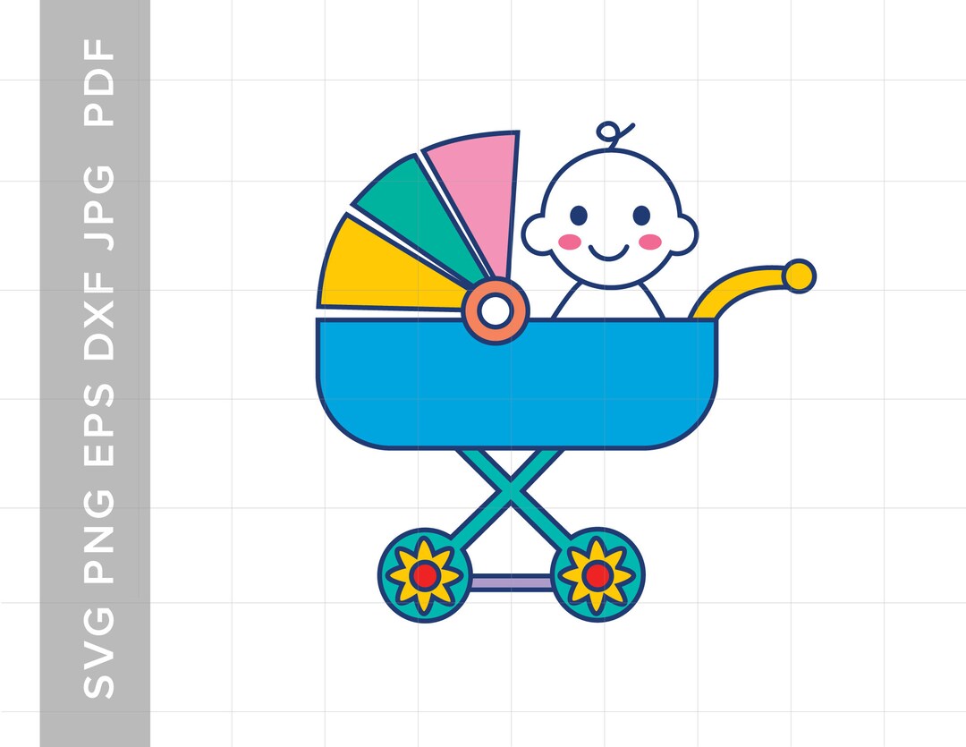 Baby Stroller SVG File, Digital Download for Cricut and Silhouette ...
