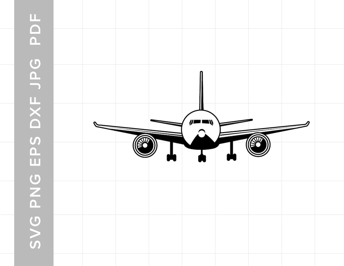 Airplane SVG Vector Cut File Clip Art Instant Download Digital - Etsy UK
