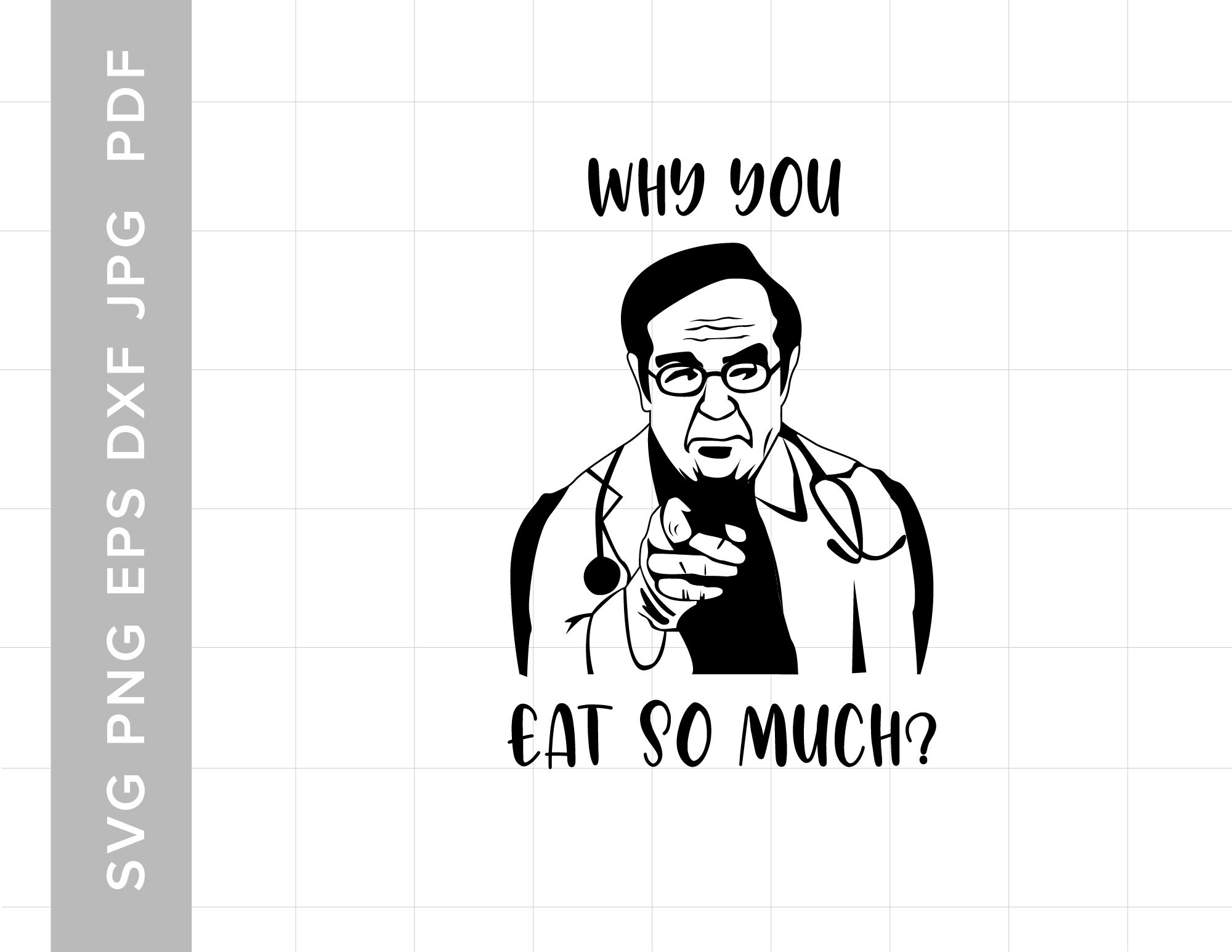 Dr. Nowzaradan por qué comes tanto Svg Jpg Eps Pdf Png Dr. Now - Etsy ...