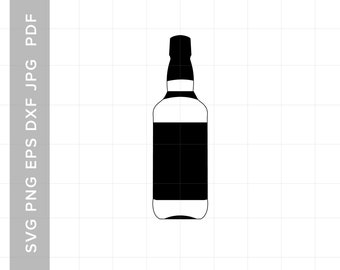 Whiskey Bottle Svg Files - Etsy