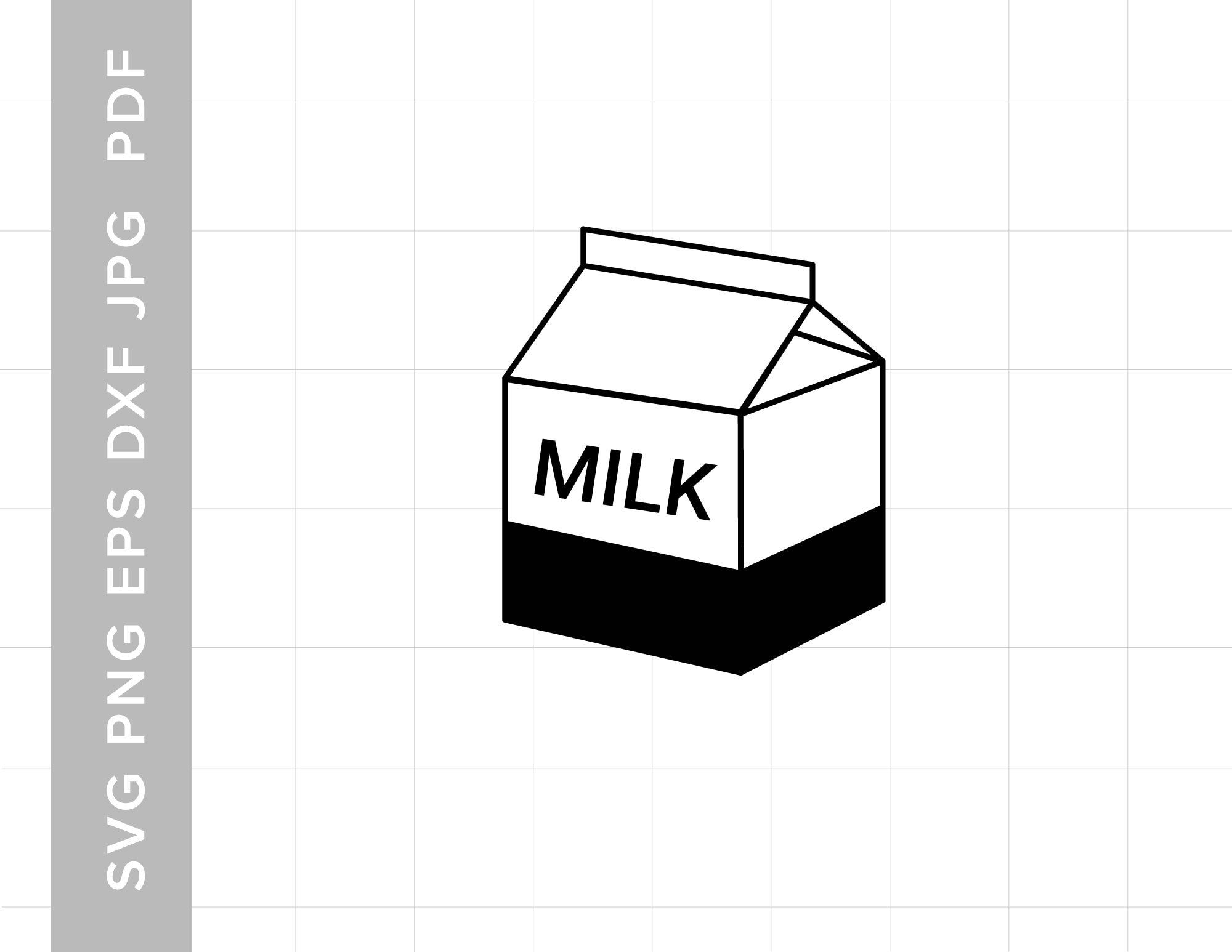 Milk Carton SVG Milk Svg Milk Svg Digital Download for Cricut and ...