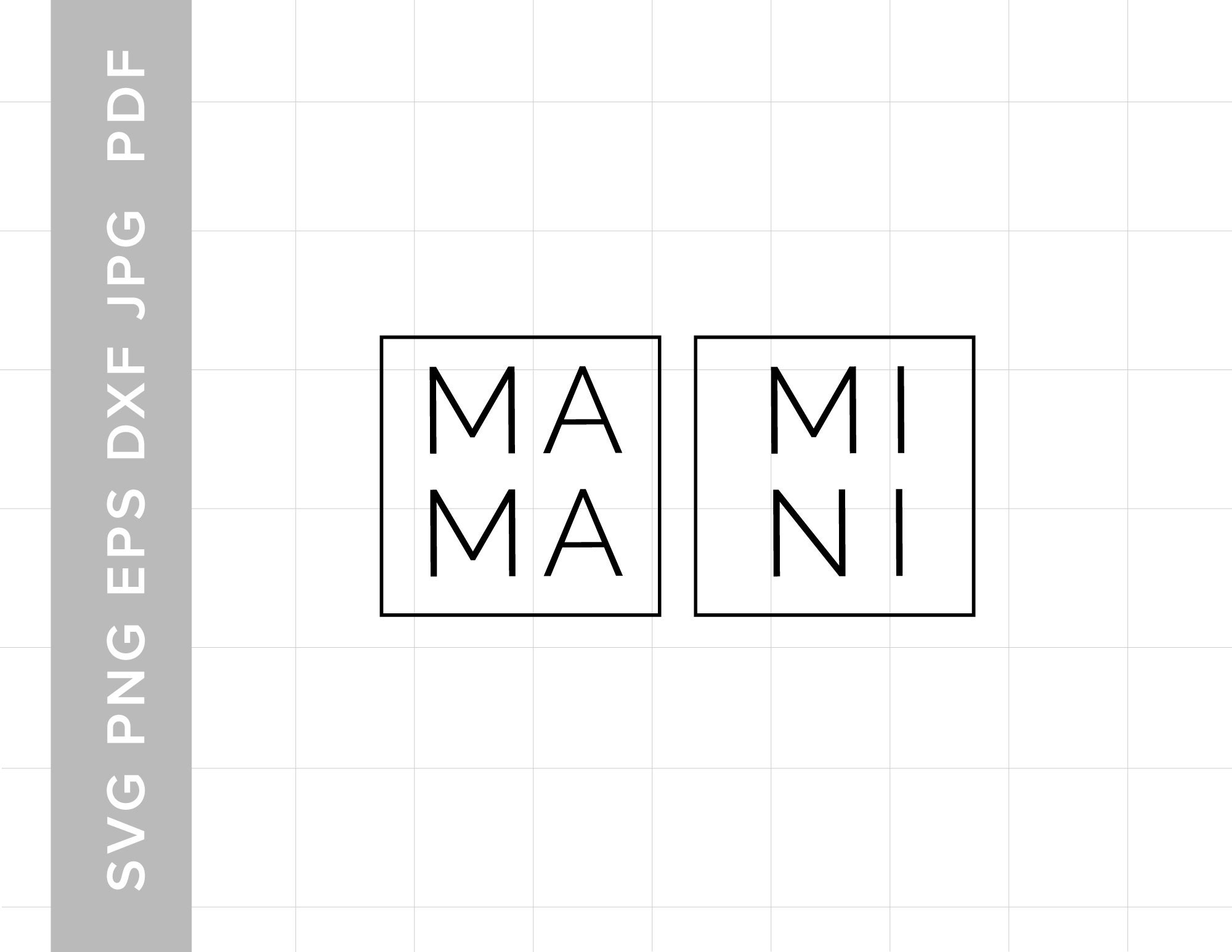 Mama and Mini Svg PNG PDF Cricut Silhouette Cricut Svg | Etsy