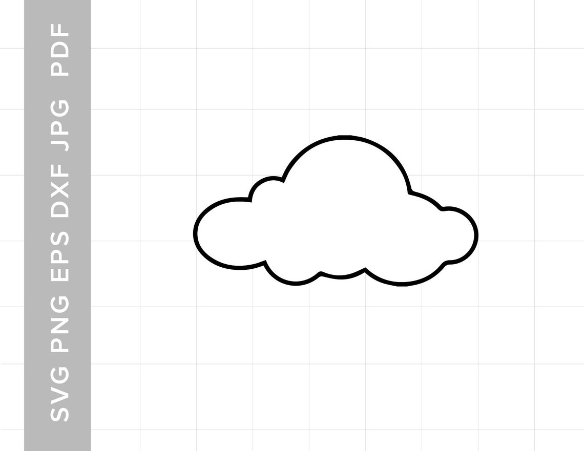 Cloud Outline Svg Cloud Svg Digital Download for Cricut and | Etsy UK