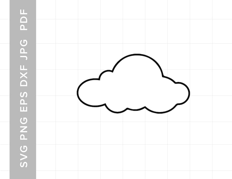 Cloud Outline Svg Cloud Svg Digital Download for Cricut and | Etsy UK