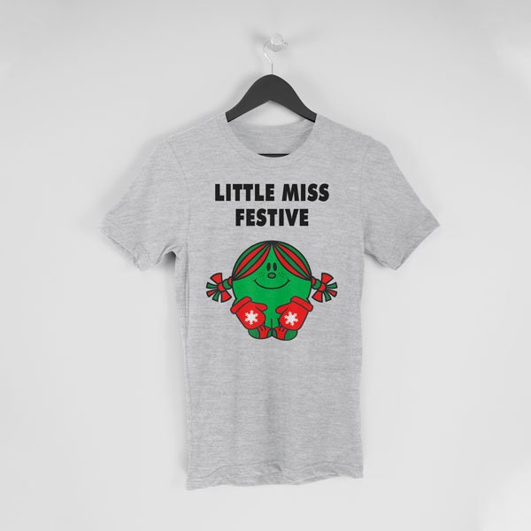 Little Miss Festive T-Shirt | Little Miss Gift | Little Miss shirt sold ...
