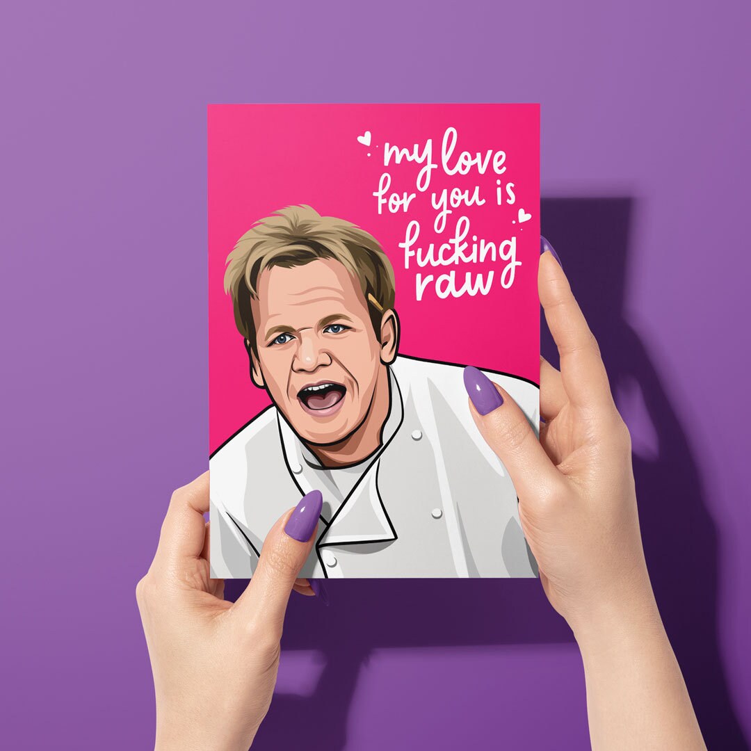 Gordon Ramsay Valentines Day Card Funny Valentine's - Etsy