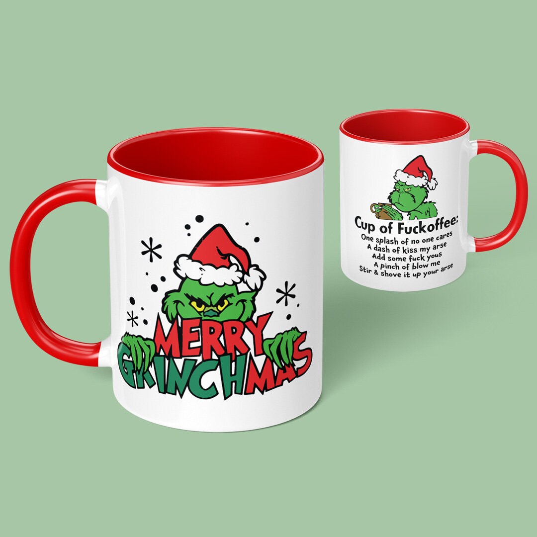 The Grinch Christmas Mug Great Christmas Gift Secret Santa Gift for Him ...