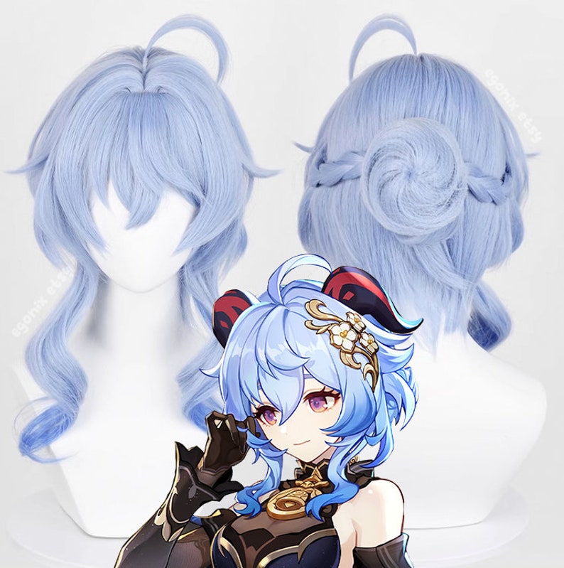 Genshin Impact Ganyu Twilight Blossom Skin Wig - Etsy