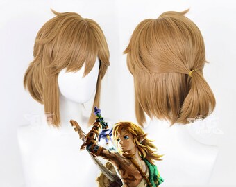 Legend of Zelda Breath of the Wild LINK Cosplay Wig - Etsy