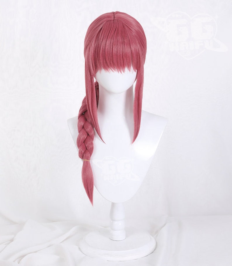 Cherry Red Anime Character Braided Cosplay Wig - Etsy