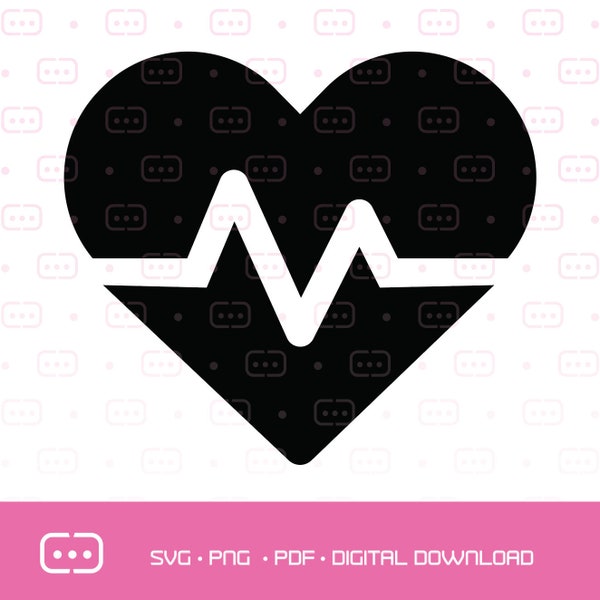 Heart Beat Svg - Etsy
