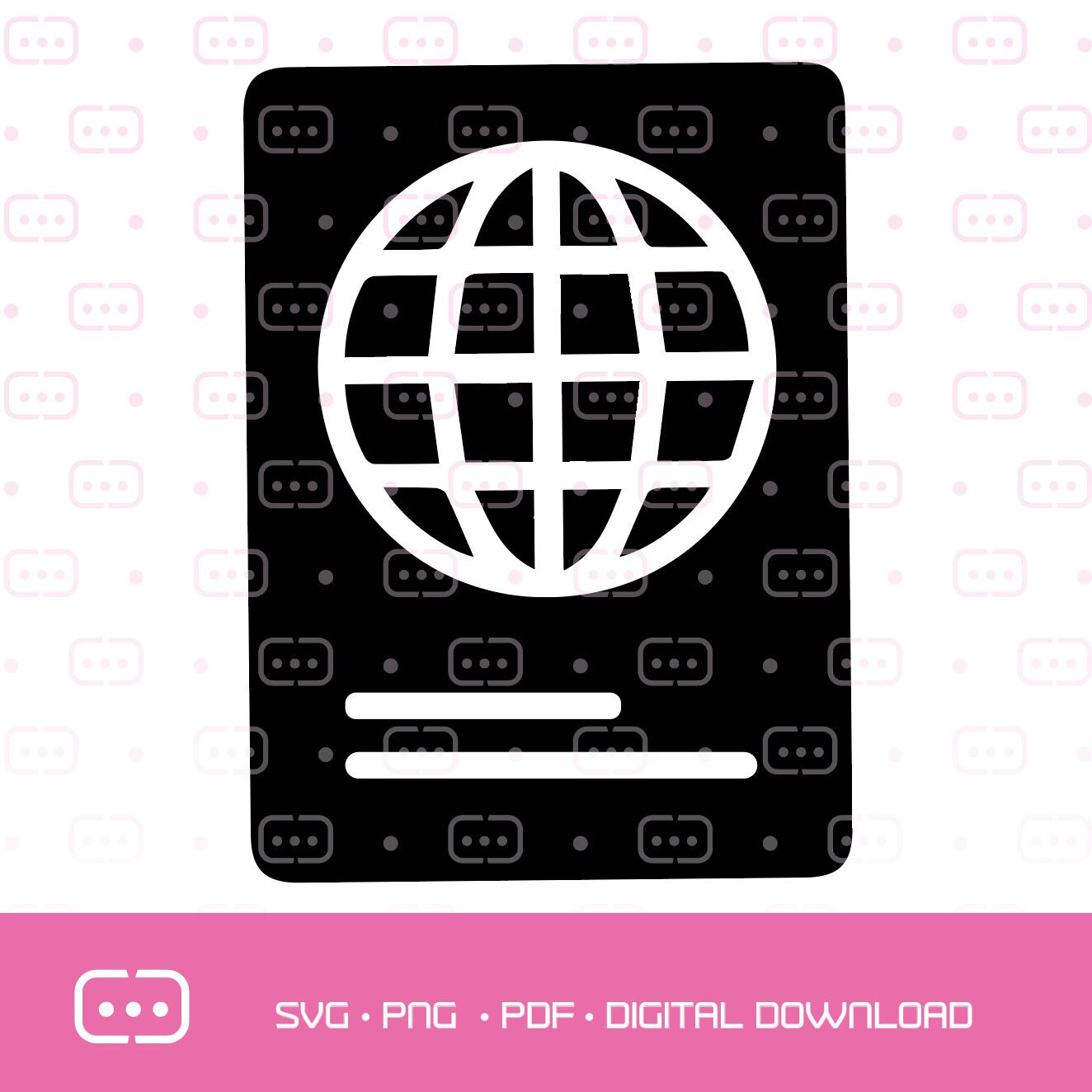 Passport Svg Png Pdf Cut Printable Digital Instant Download Etsy
