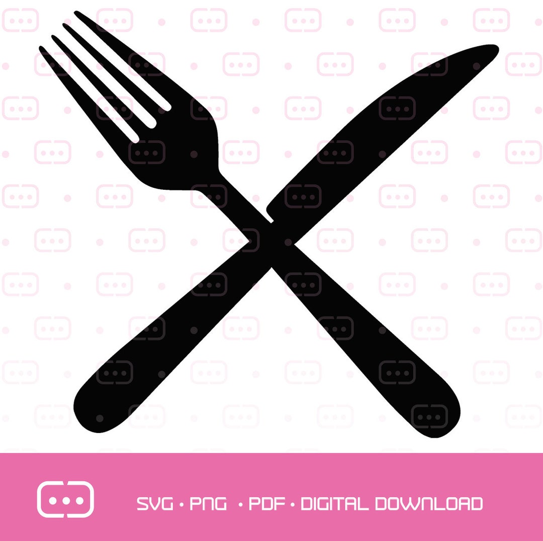 Fork Knife SVG, PNG, PDF, Cut , Printable, Digital, Instant Download - Etsy