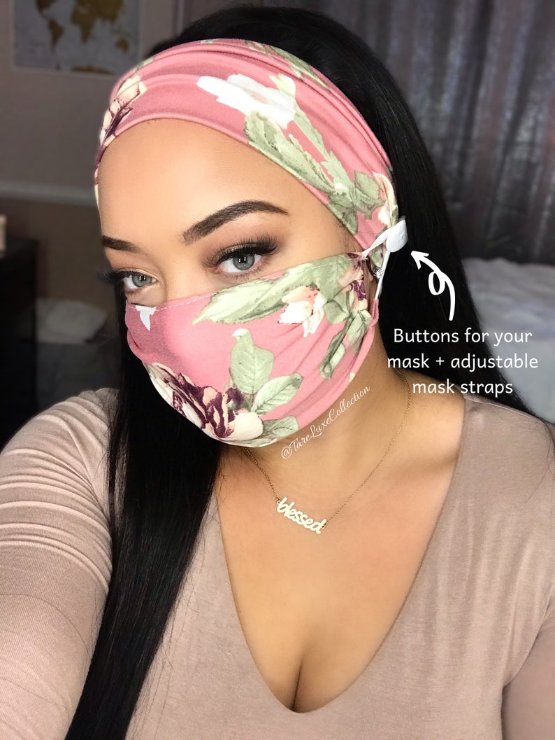 Headband Wig W/ 3 FREE Headband and Mask Set Deep Curly | Etsy