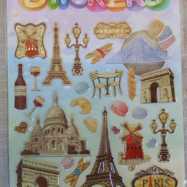 Paris Sticker - Etsy