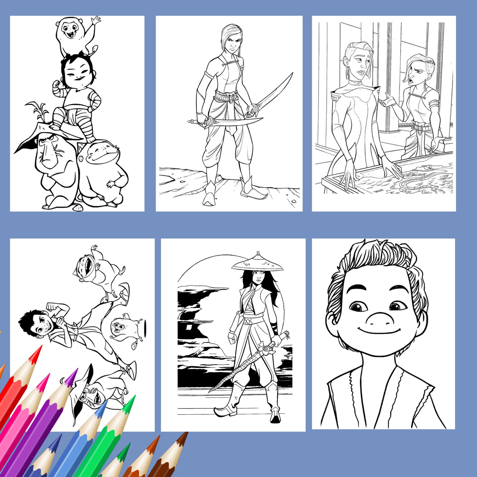 Raya and the Last Dragon Coloring Pages | Raya and the Last Dragon ...