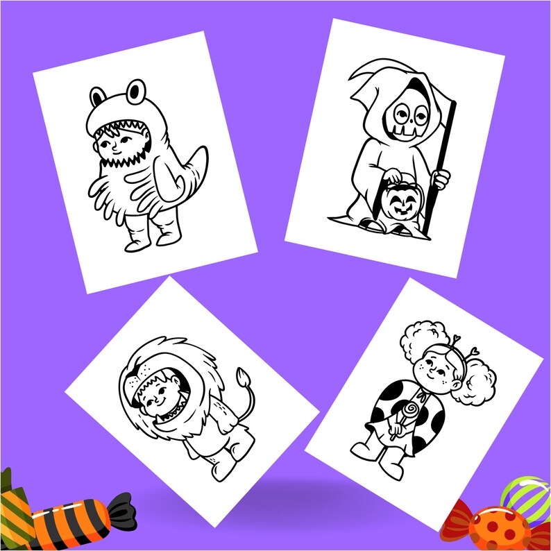 Trick or Treat Halloween Coloring Book - KDP Halloween Colouring Book ...