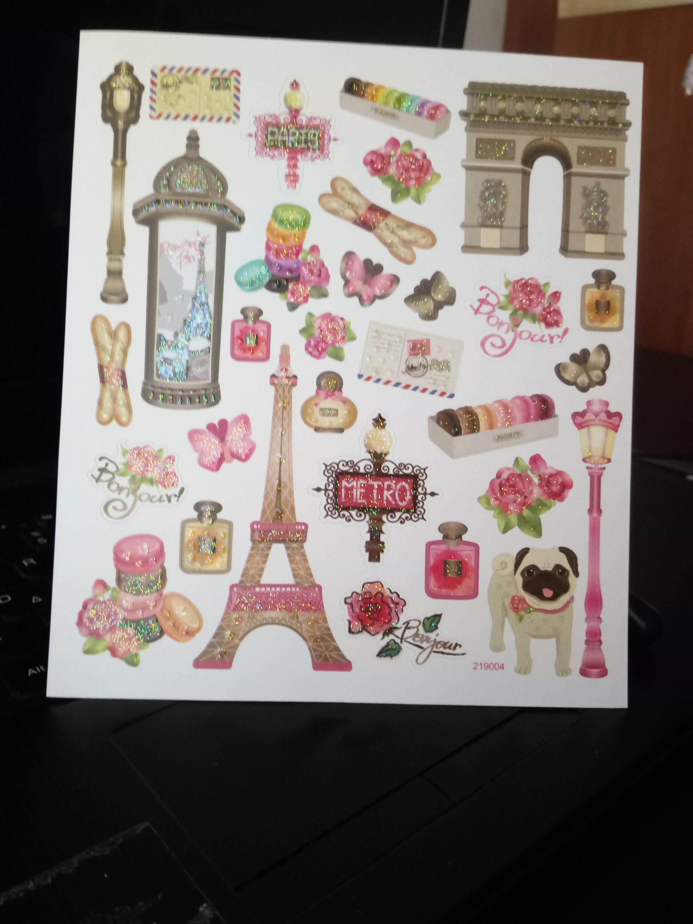 Sweet Life in Paris Stickers Paris Sticker Sheet France Paris Theme ...