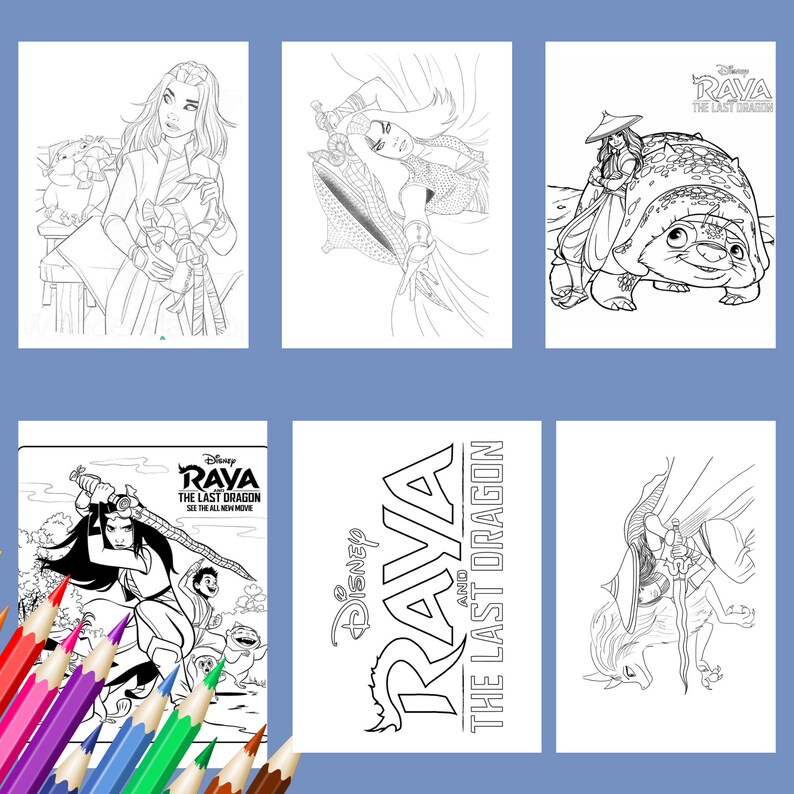 Raya and the Last Dragon Coloring Pages | Raya and the Last Dragon ...