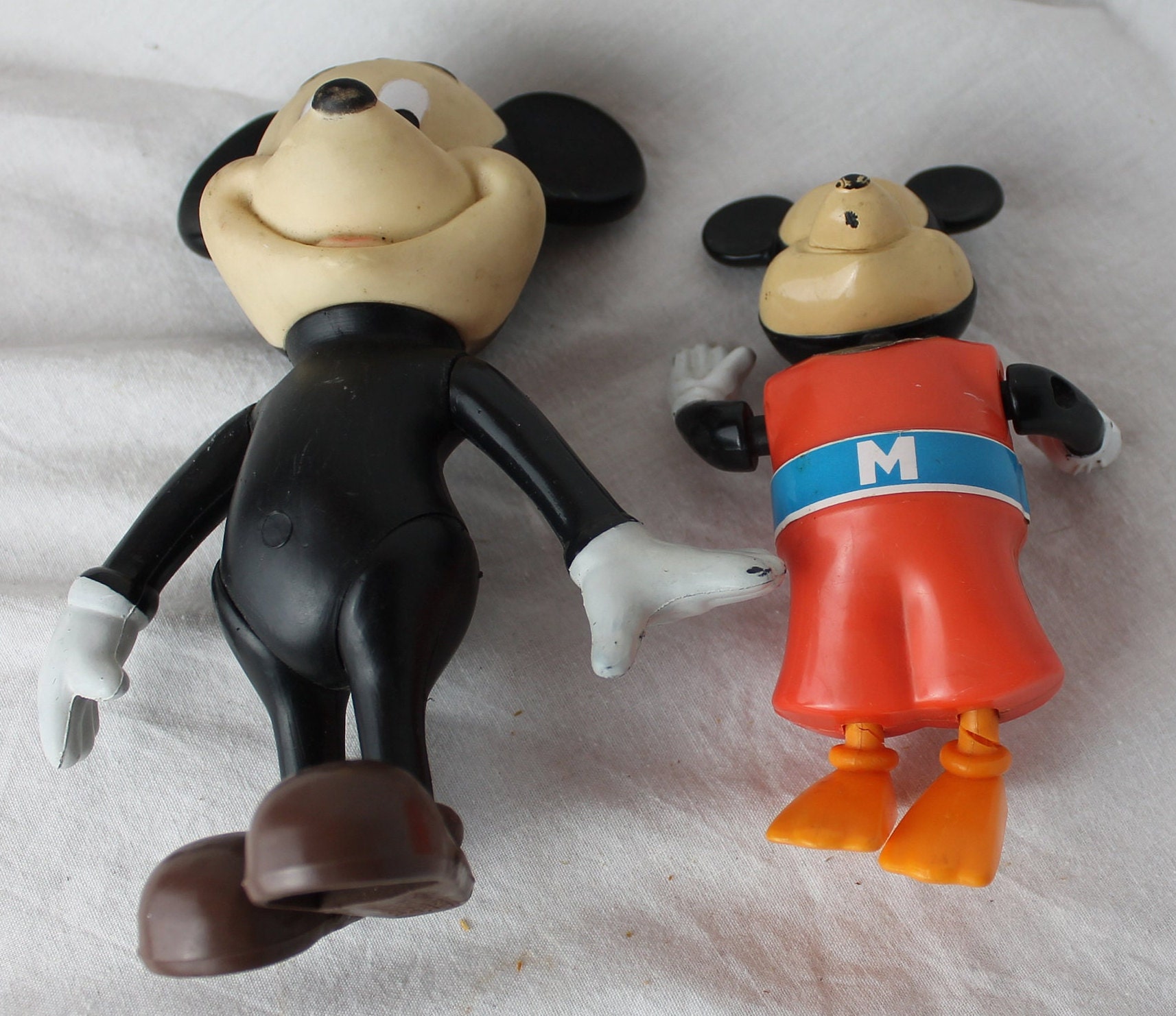 Two Mickey Mouse Models Vintage Toys One Plastic Model and a - Etsy