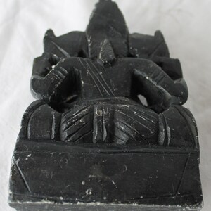 Hindu Lord Ganesha Small Stone Statue, Hindu God of Success, Mini ...