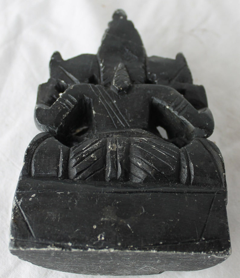 Hindu Lord Ganesha Small Stone Statue, Hindu God of Success, Mini ...