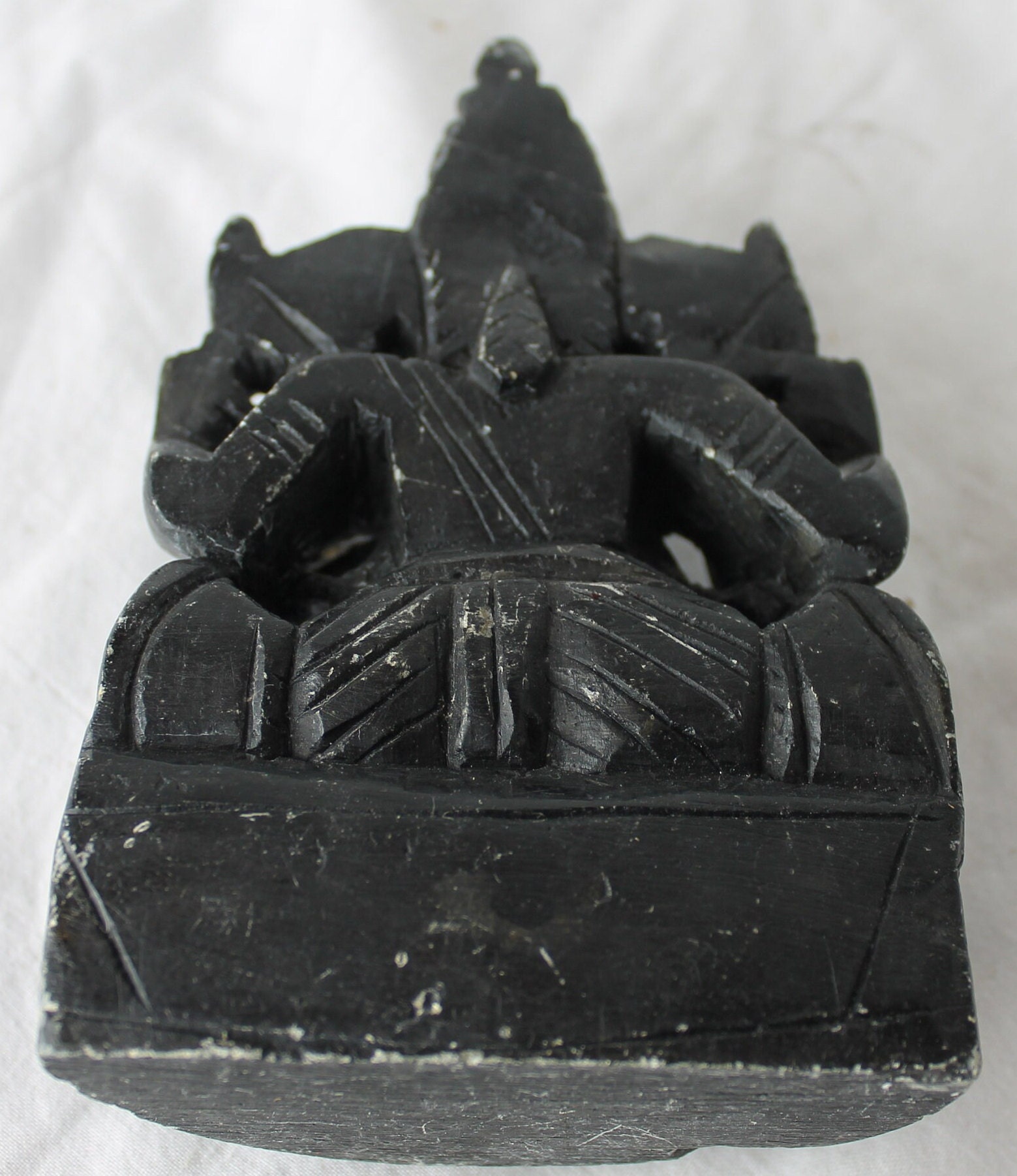 Hindu Lord Ganesha Small Stone Statue, Hindu God of Success, Mini ...