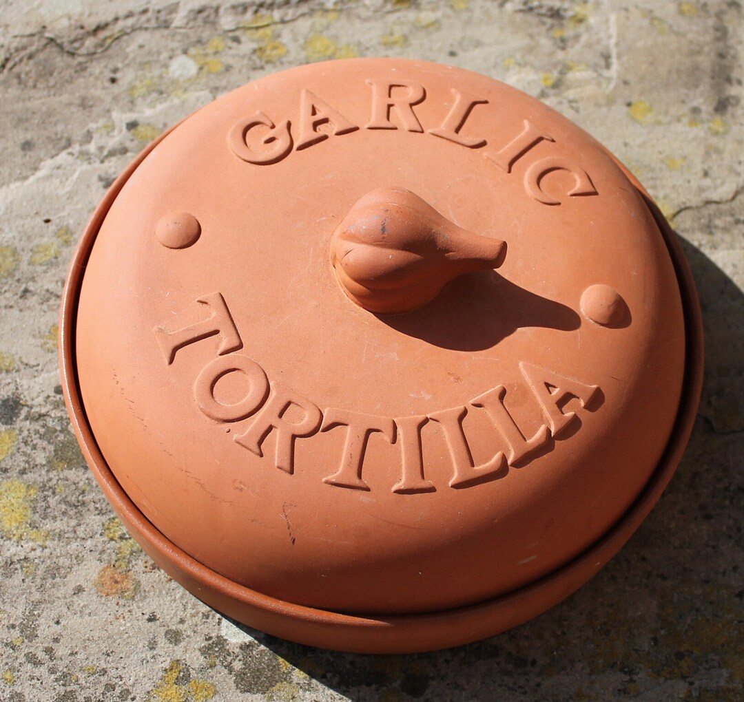 Garlic Tortilla Warmer / Garlic Roaster, Vintage, Terracotta Oven to ...