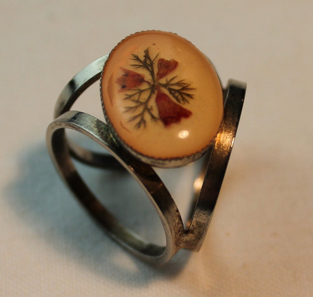 Three Loop (tricyclic) Scarf Ring Hand Made With a Red Flower ...