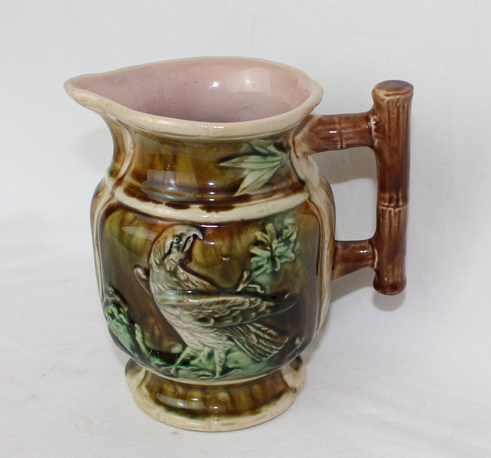 Bird of Prey Ceramic Jug or Pitcher Vintage Large Decorative - Etsy