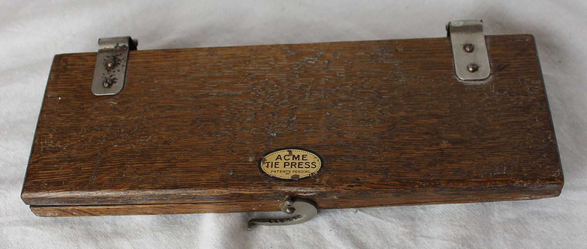 Acme Tie Press Vintage Wooden Press With Rachet Closure Clip - Etsy