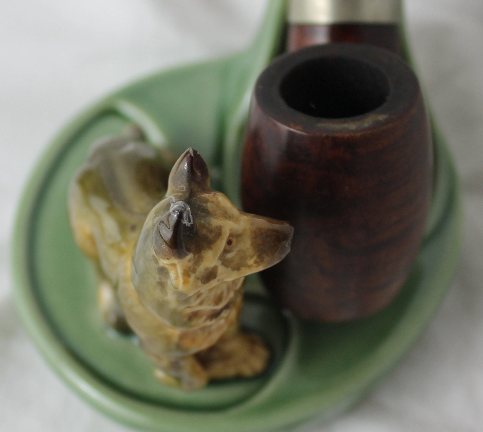 Pipe and Dog Ceramic Pipe Stand Made by Wade, Vintage Items - Etsy