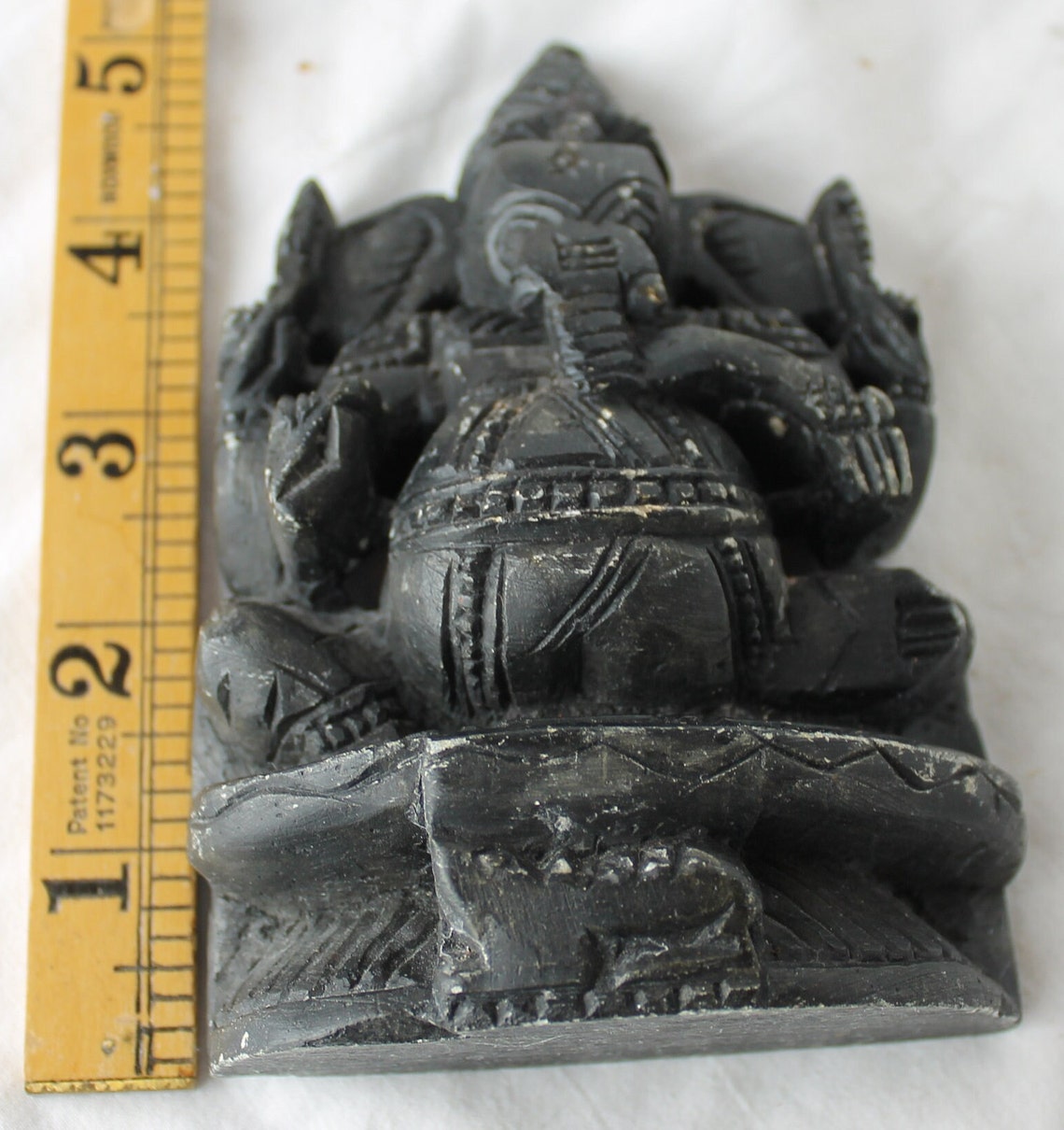 Hindu Lord Ganesha Small Stone Statue, Hindu God of Success, Mini ...