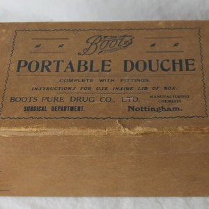Portable Douche in Original Box; Vintage Vaginal Douche Made by Boots ...