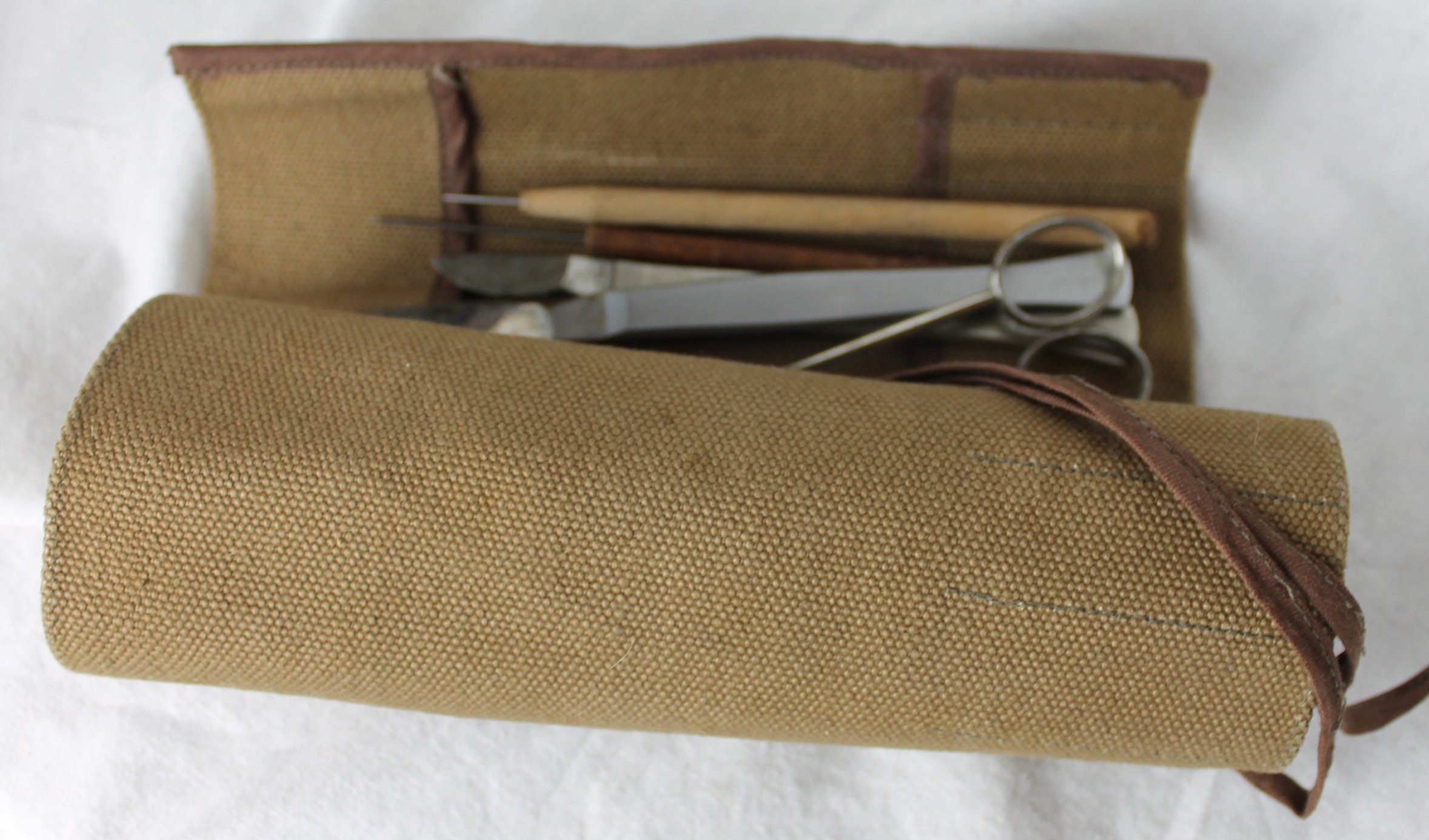 Vintage Dissecting Kit Canvas Roll With Tie Containing 2 - Etsy