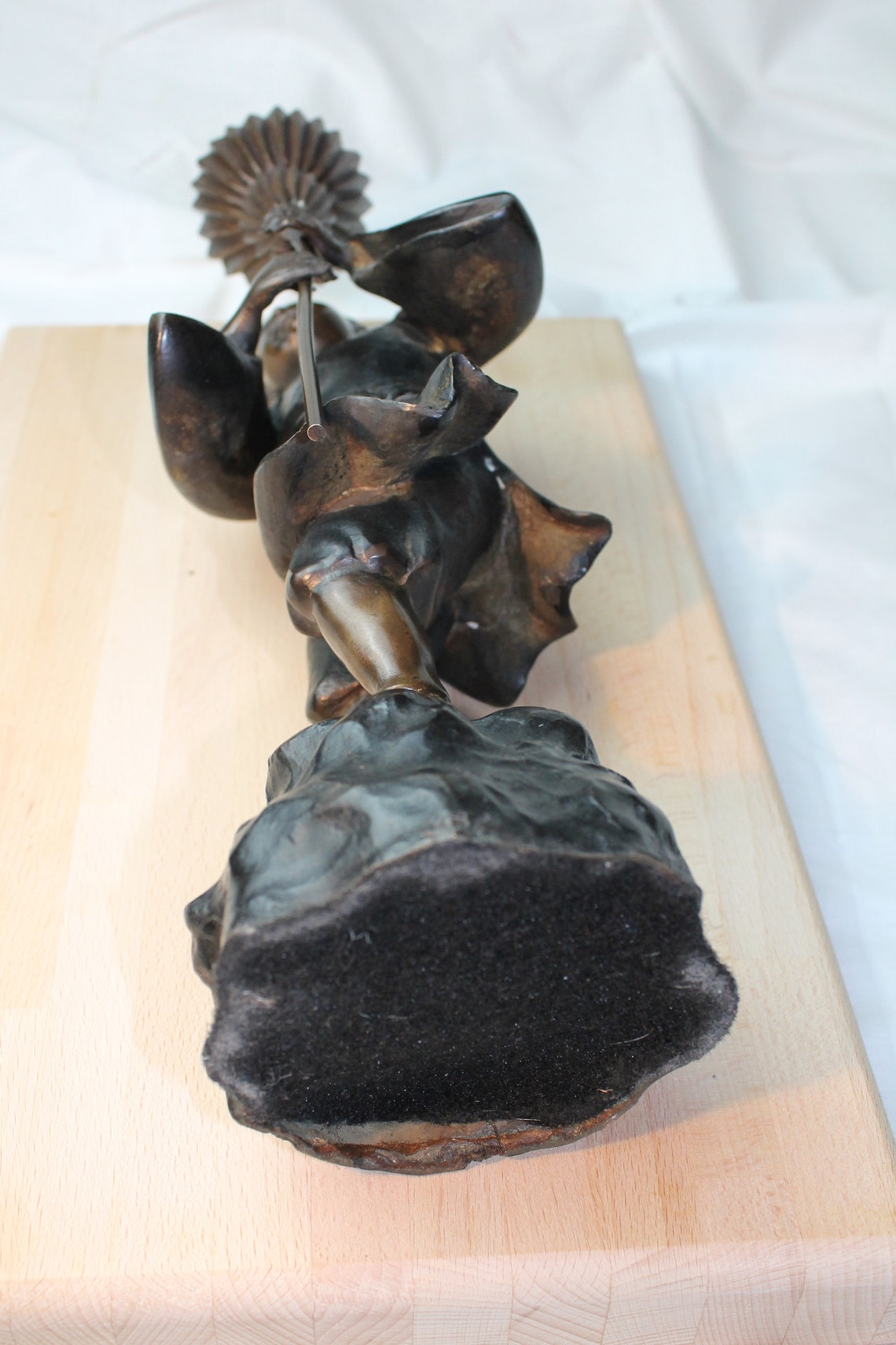 Bronze Asian Warrior / Torch Carrier Statue or Figurine 33 Cm - Etsy