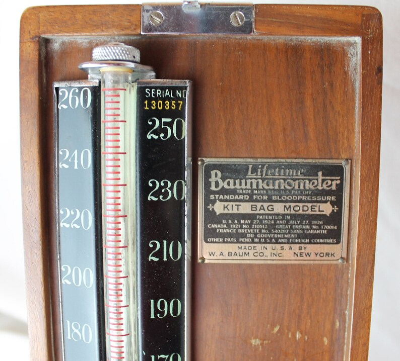 Blood Pressure Monitor, Kit Bag Baumanometer Made by W. A Baum Co, Inc ...