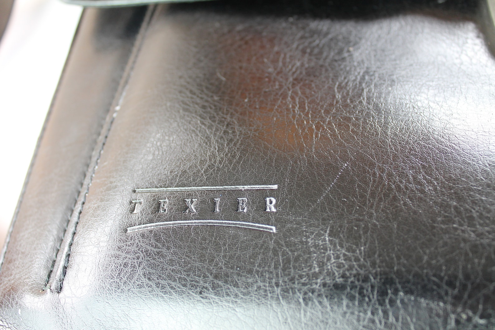 Exceptional Quality Texier Black Leather Briefcase or Shoulder Bag ...