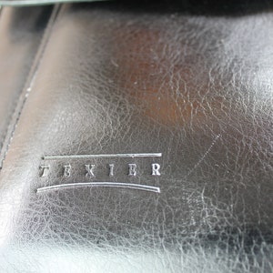 Exceptional Quality Texier Black Leather Briefcase or Shoulder Bag ...