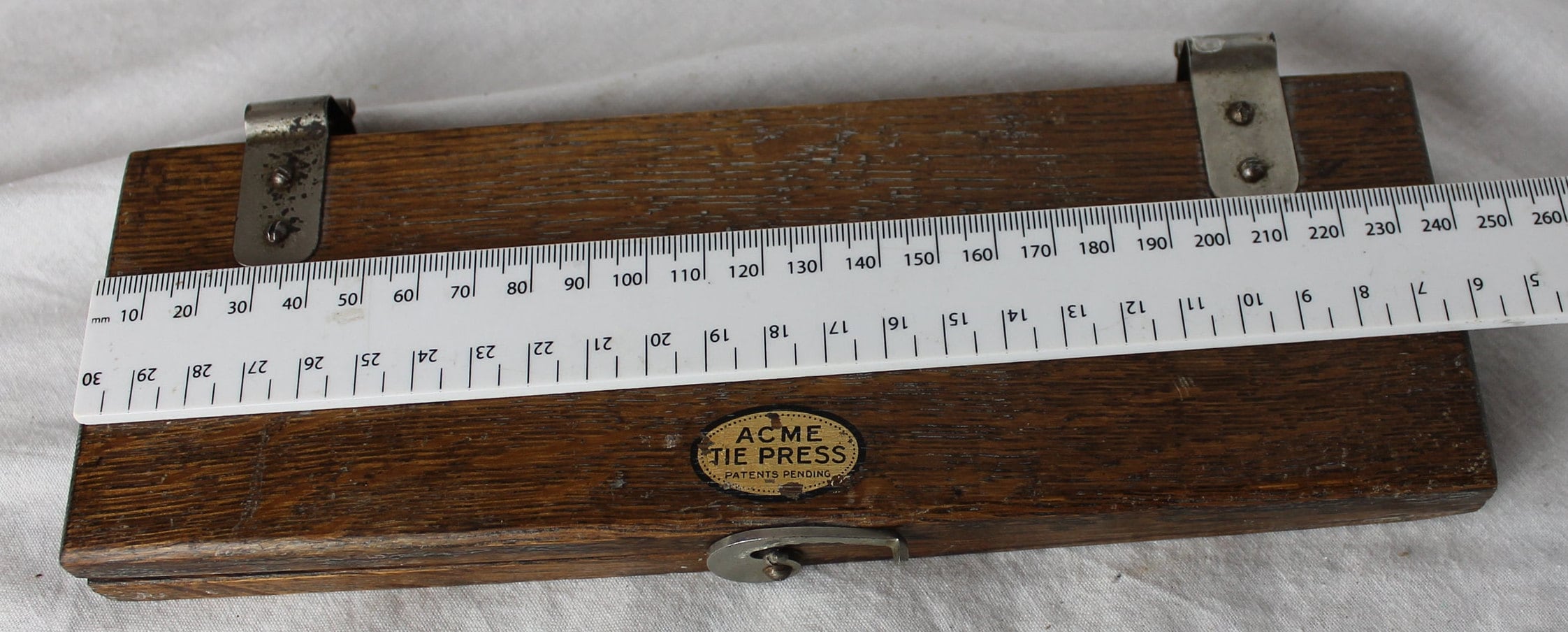 Acme Tie Press Vintage Wooden Press With Rachet Closure Clip - Etsy