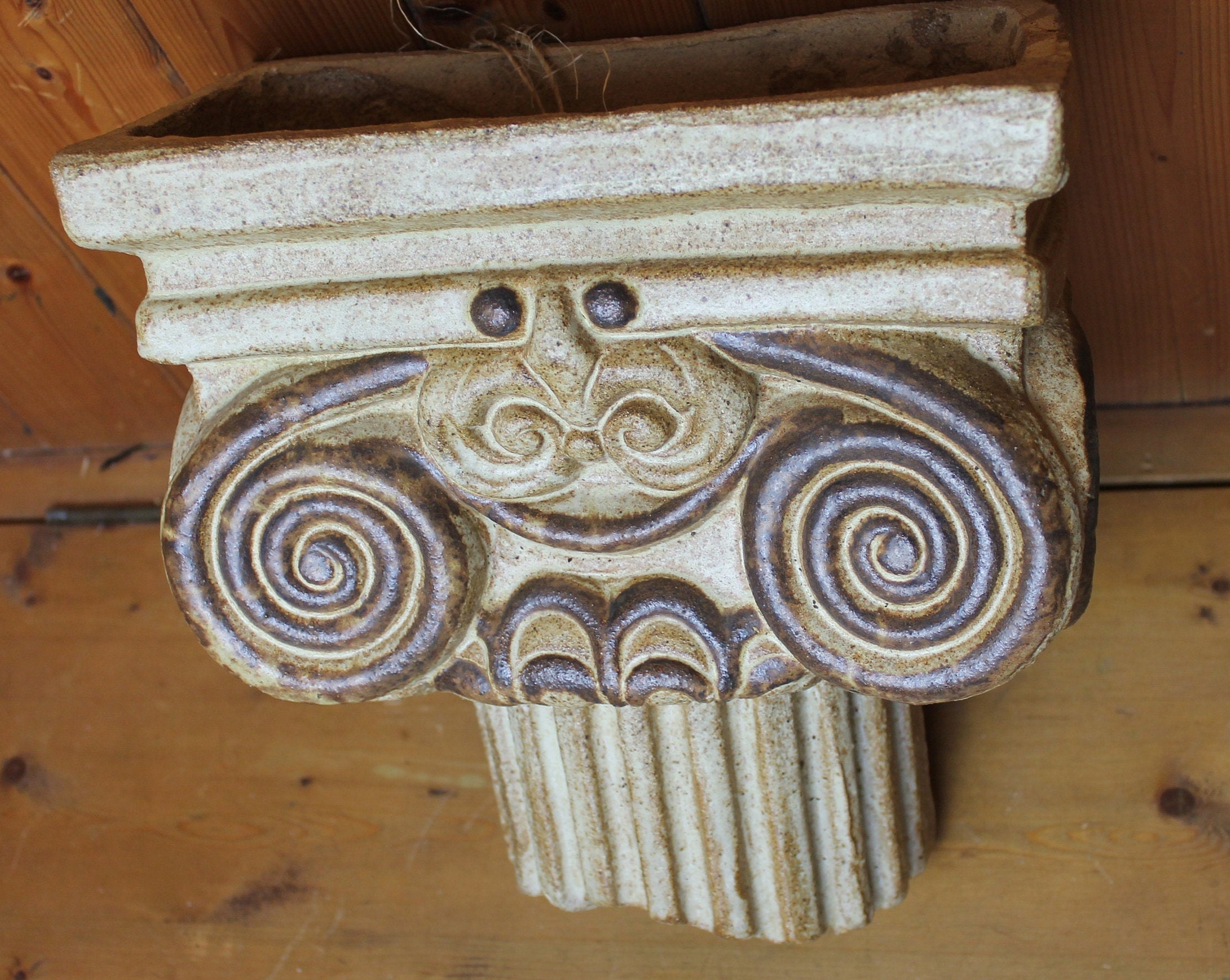 Wall Mounted Planter Greek Ceramic Planter in the Form of an Ionic ...