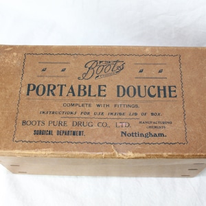 Portable Douche in Original Box; Vintage Vaginal Douche Made by Boots ...