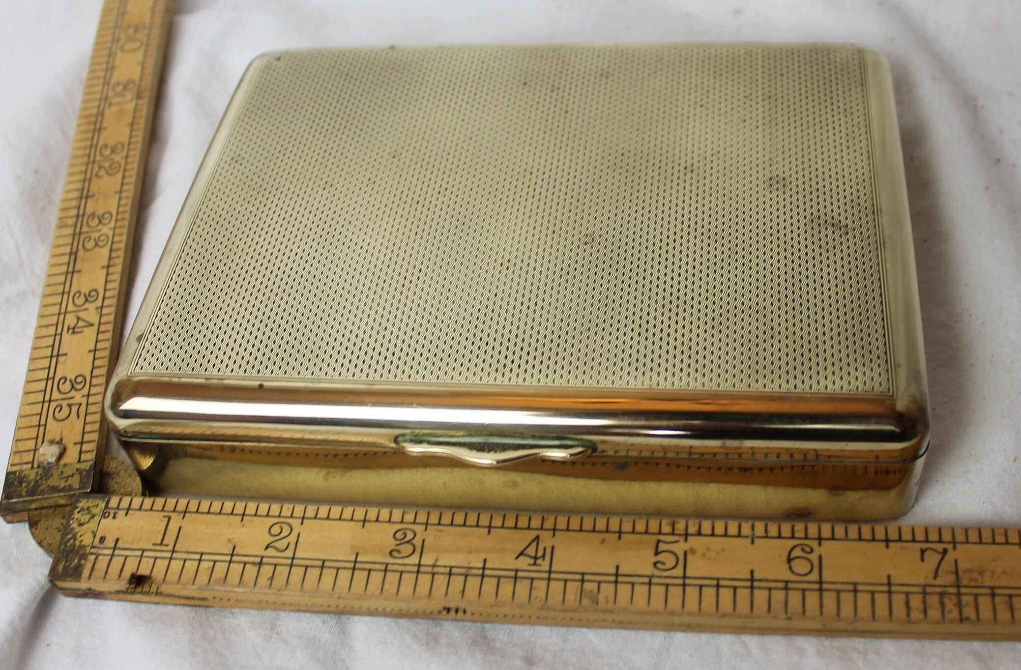 Brass State Express Vintage Cigarette Box Beautifully Made Hinged Top ...