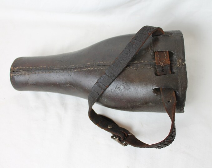 Victorian Flag/ Staff Bearers Leather Holder; Military Thick Brown ...