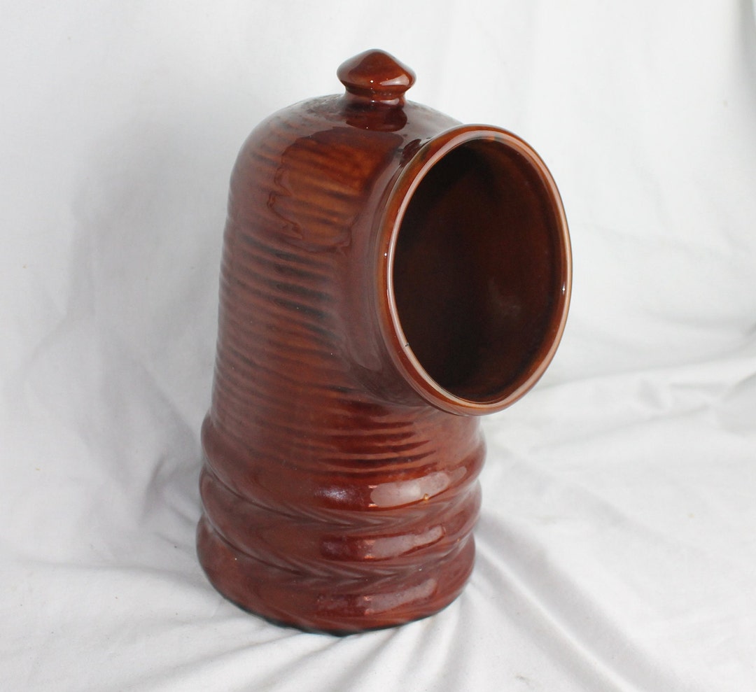 Large Salt Pig / Salt Pot, Stoneware Made by Denmead Pottery, Hants ...