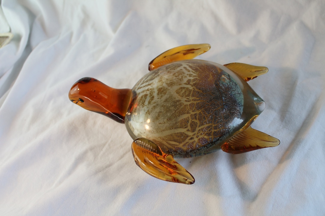 Murano Glass Turtle or Tortoise Paperweight or Ornament, Sea Life ...