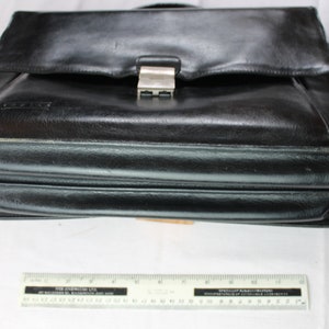 Exceptional Quality Texier Black Leather Briefcase or Shoulder Bag ...