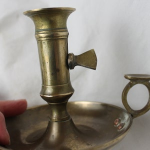 Candle Stick Holder and Snuffer Brass Vintage Candleholder - Etsy